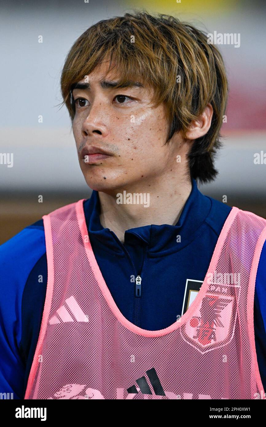 TOKYO, JAPAN - MARCH 24: Junya Ito of Japan prior to the International ...