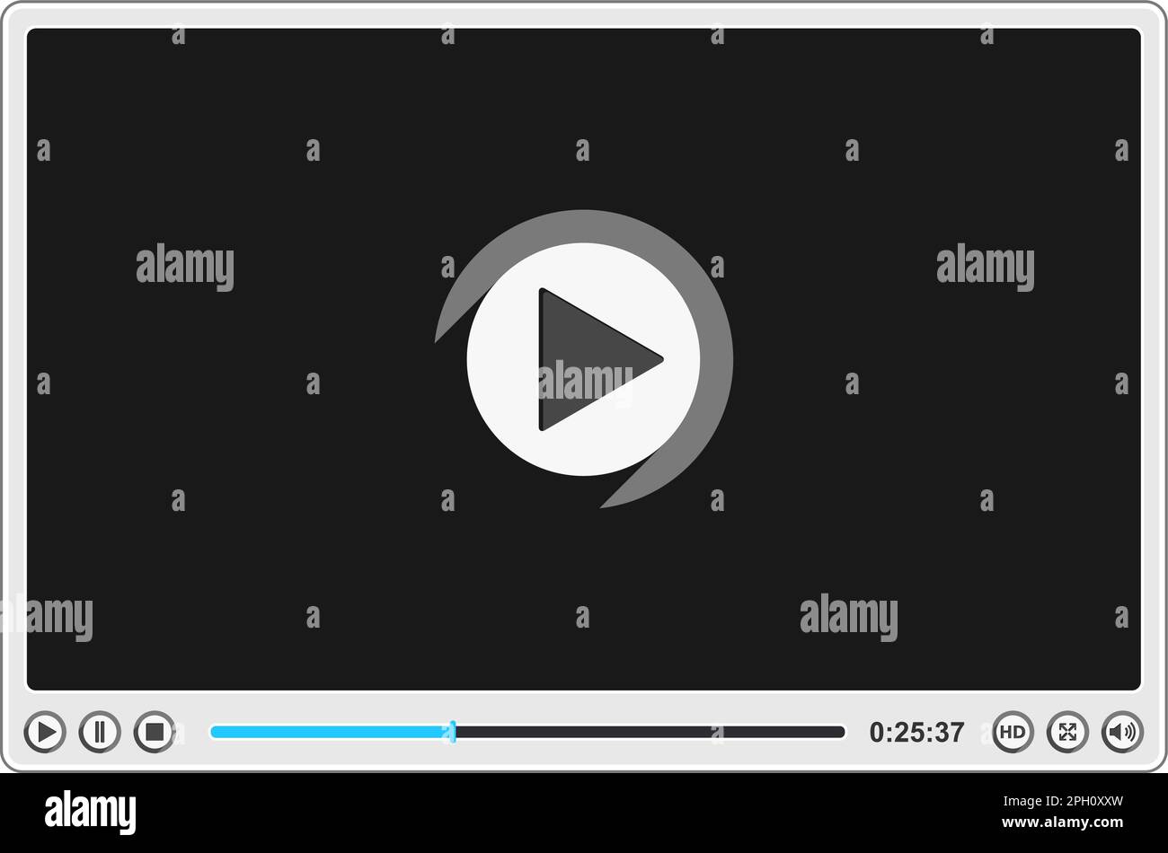 Flat video player design template, vector eps10 illustration Stock ... Flat video player design template, vector eps10 illustration Stock ...