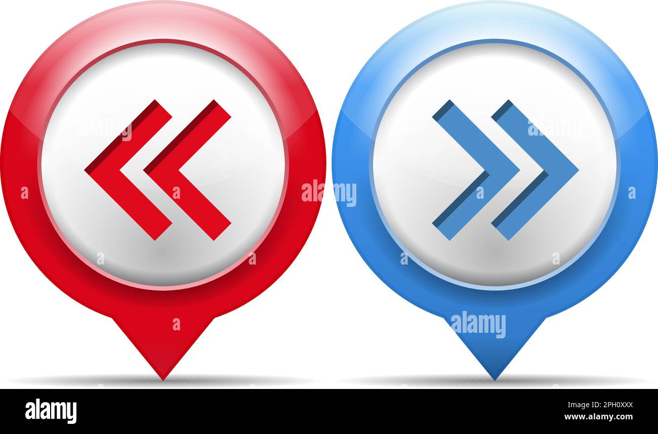 Left and right arrows, vector eps10 illustration Stock Vector Image ...