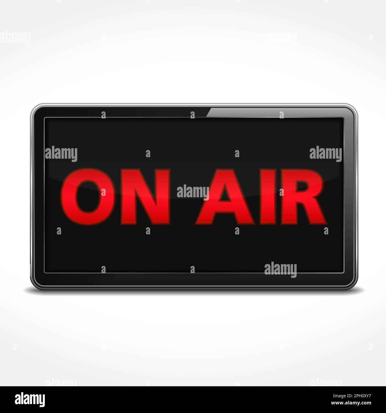 On air sign television studio Stock Vector Images - Alamy