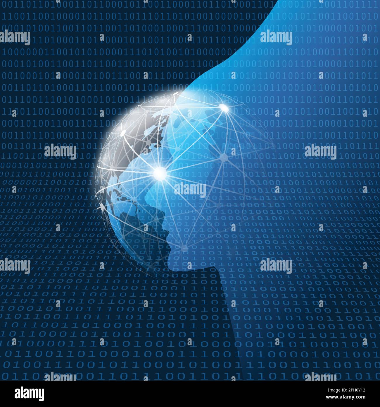 Futuristic Machine Learning Artificial Intelligence Cloud Computing Automated Support