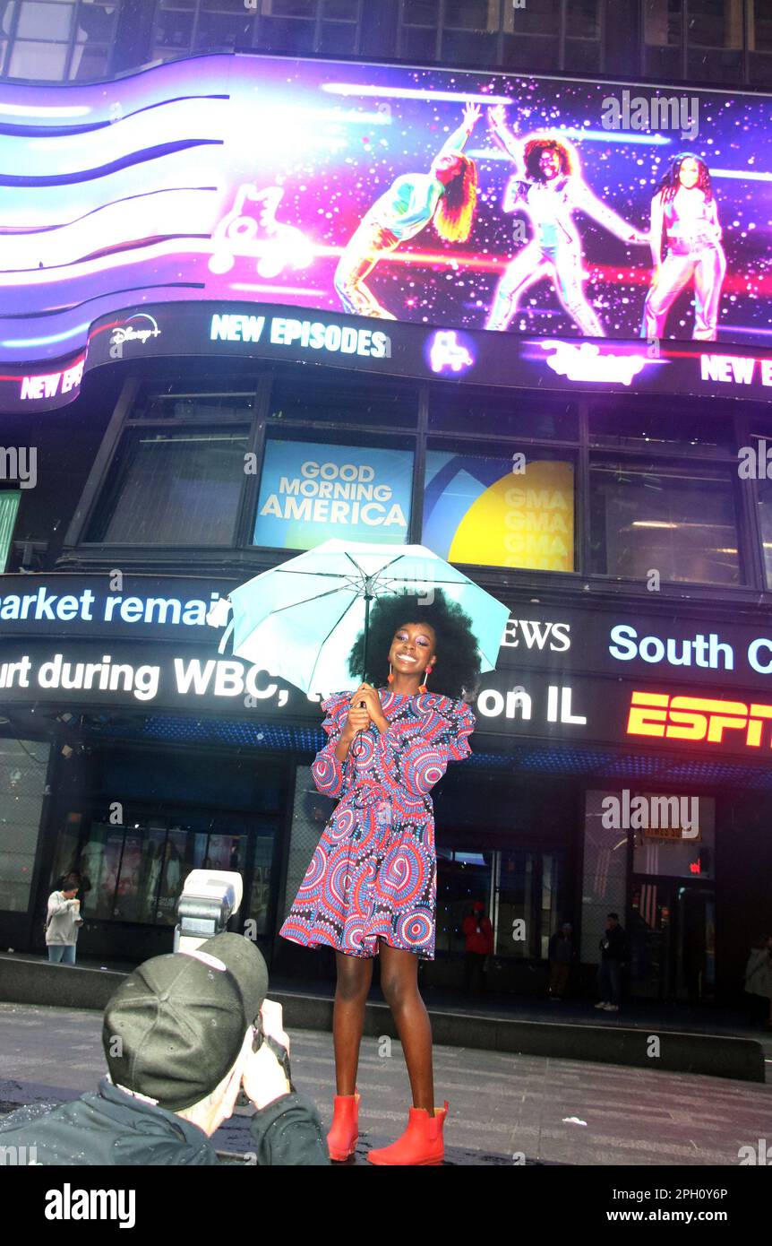 NEW YORK, NY- March 23.: Danielle Jalade at the digital ad for Disney ...