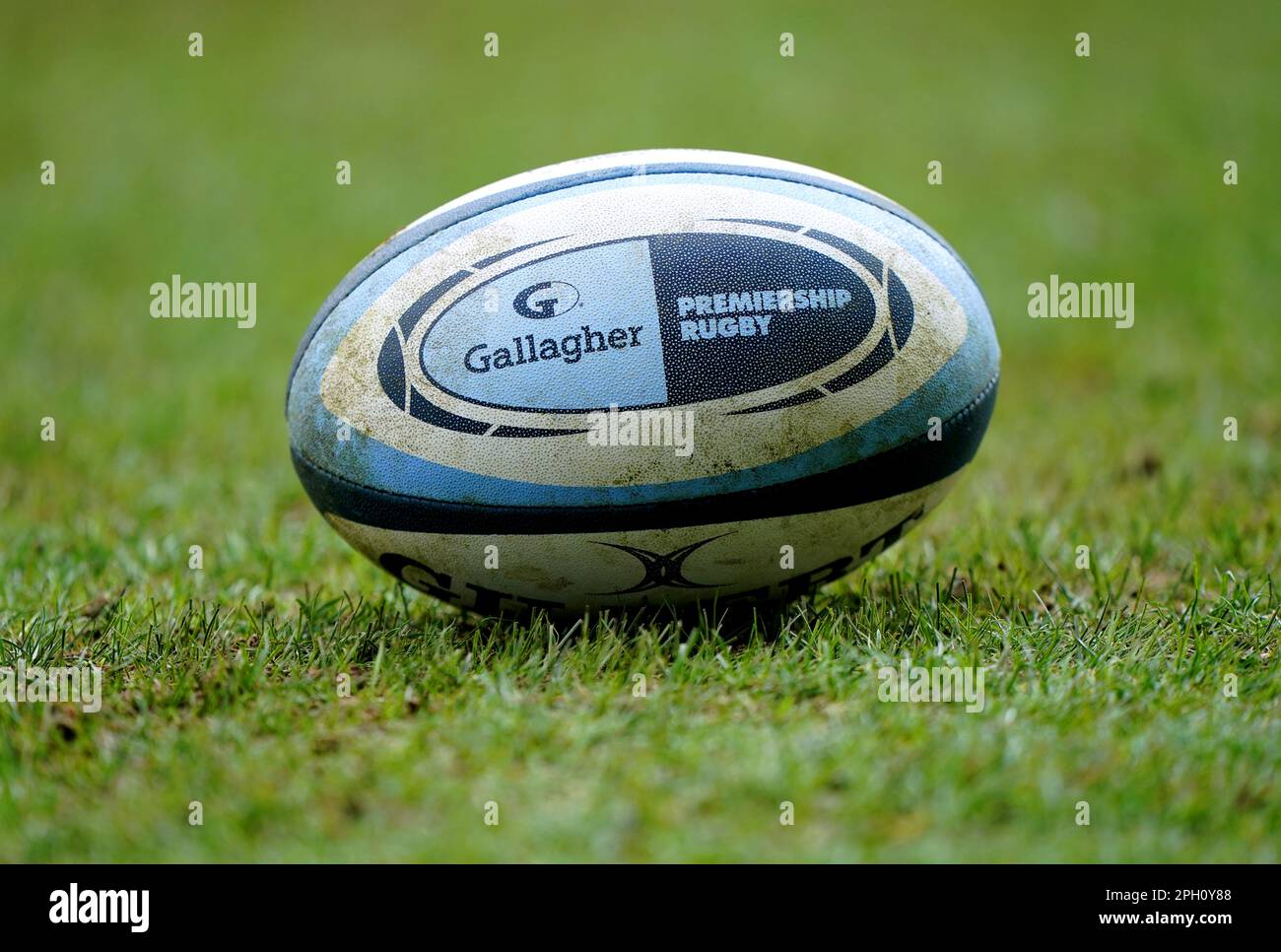 A general view of a Gallagher branded ball on the pitch ahead of the ...