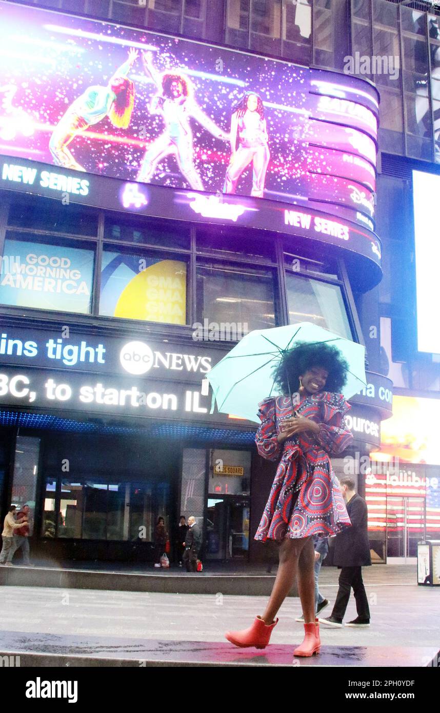 NEW YORK, NY- March 23.: Danielle Jalade at the digital ad for Disney ...