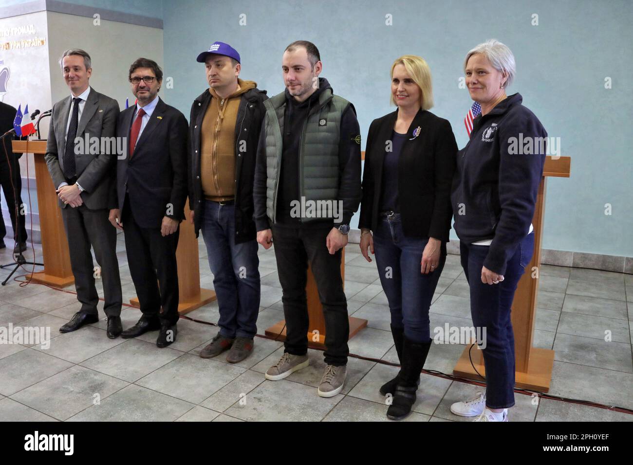 Non Exclusive: ODESA, UKRAINE - MARCH 24, 2023 - Charge d'Affaires of ...