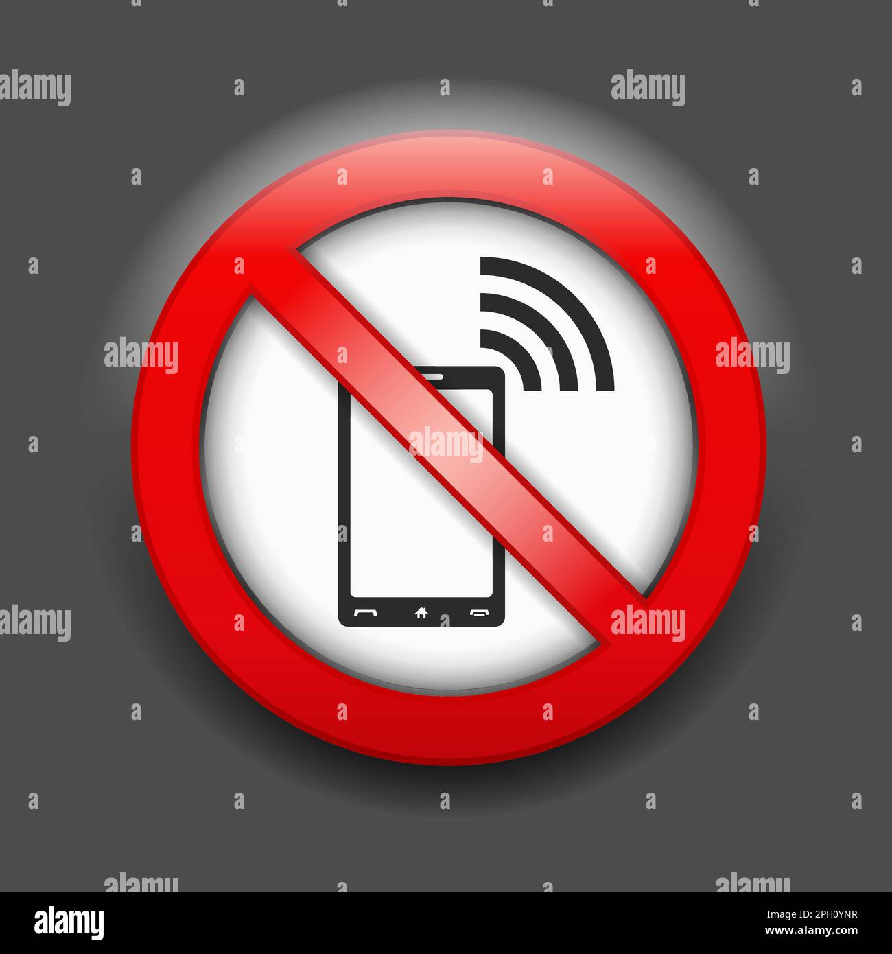No phones sign, vector eps10 illustration Stock Vector Image & Art - Alamy
