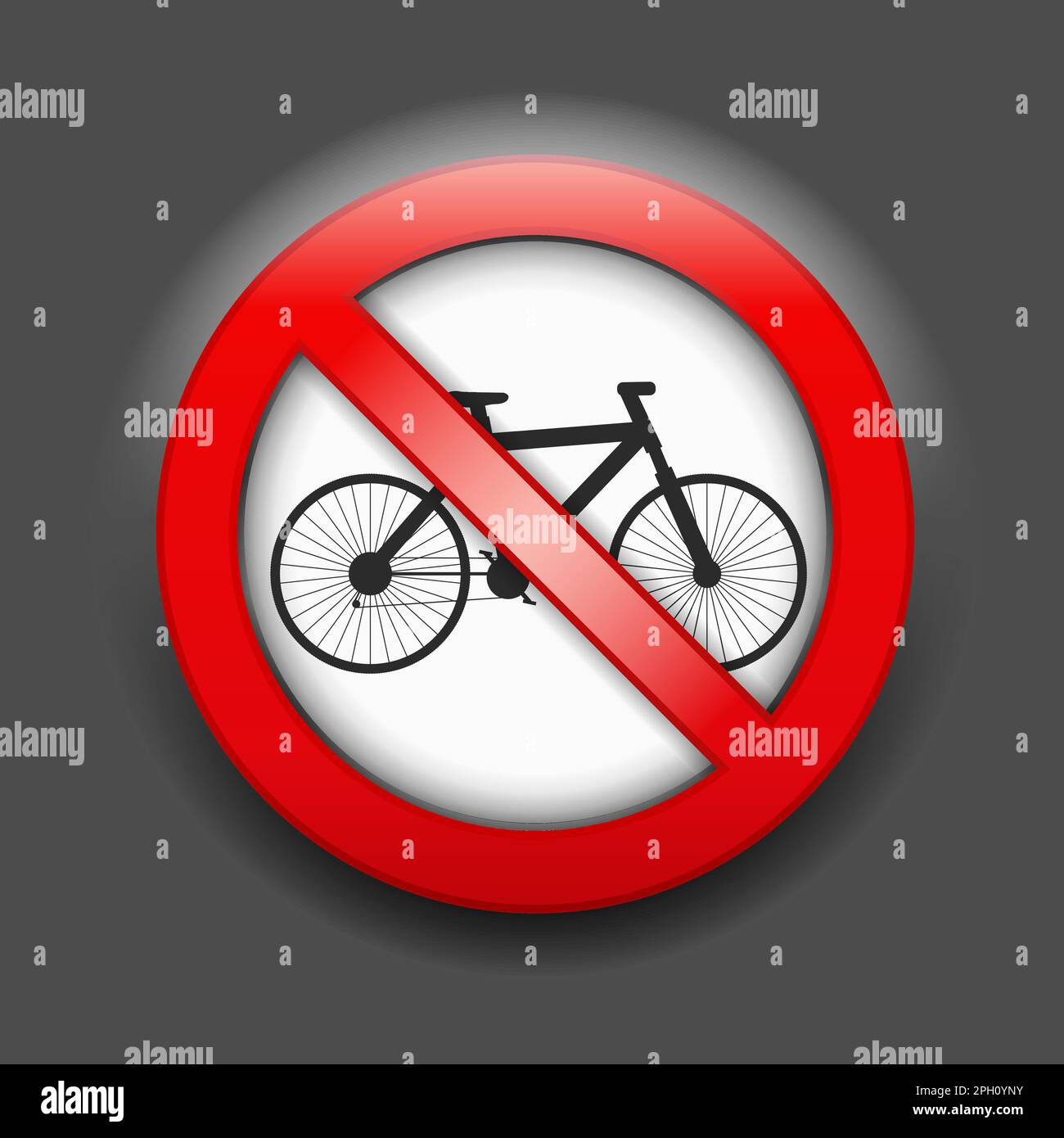 No bicycle sign, vector eps10 illustration Stock Vector Image & Art - Alamy