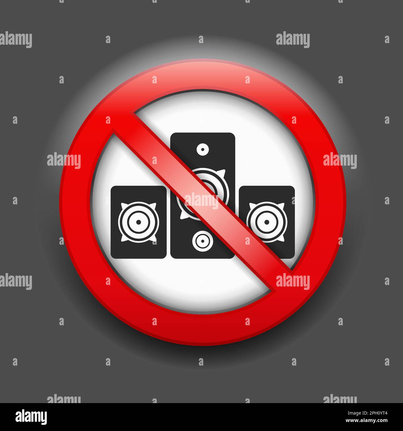 No music sign, vector eps10 illustration Stock Vector Image & Art - Alamy