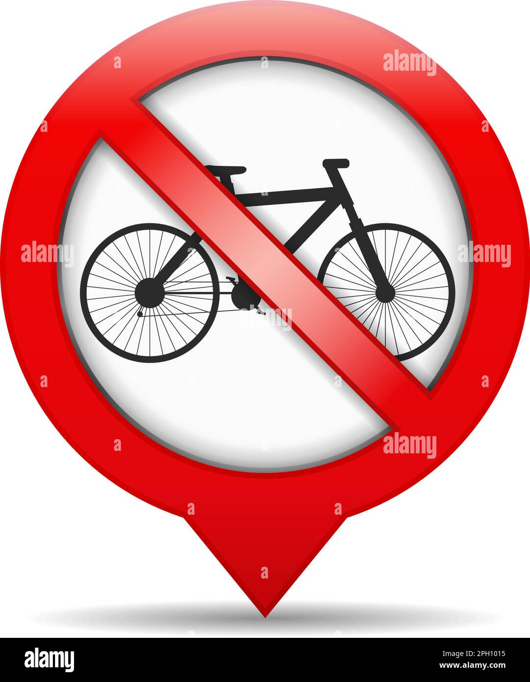 No bicycle sign, vector eps10 illustration Stock Vector Image & Art - Alamy