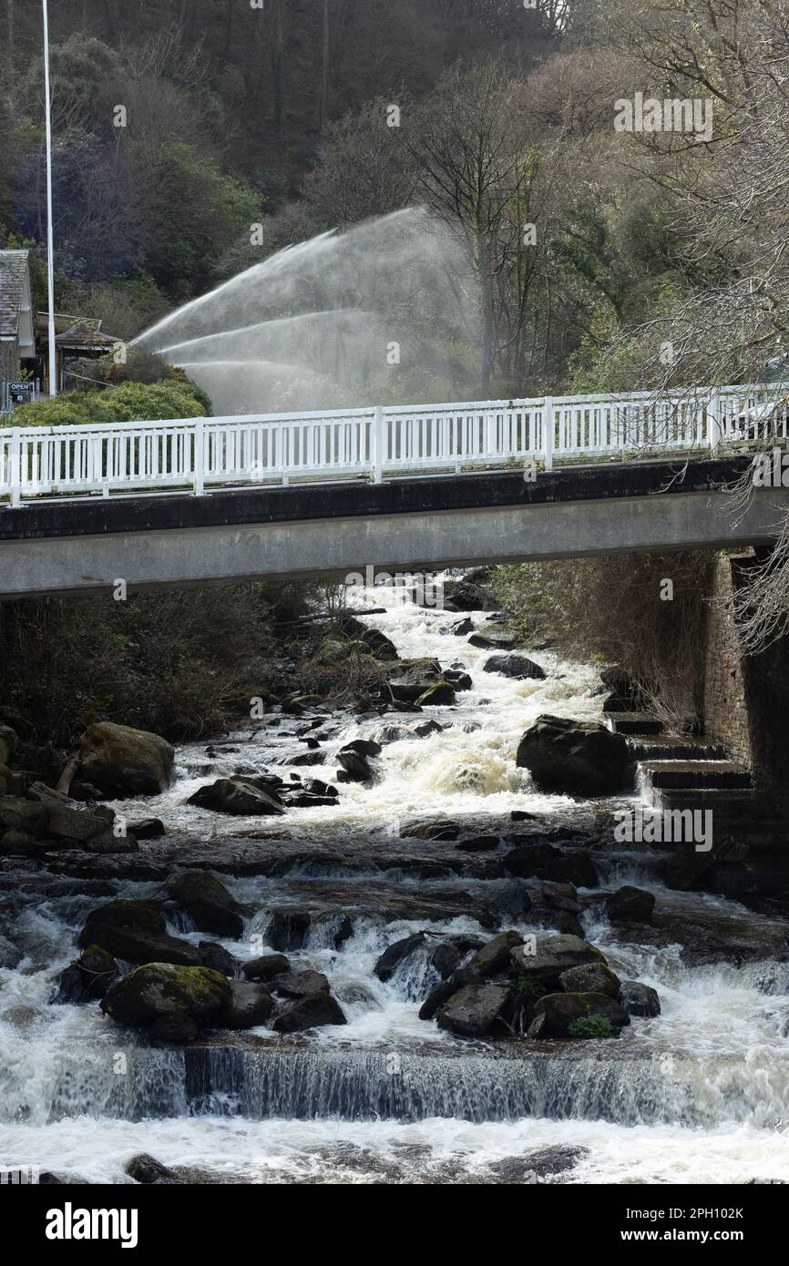 Popular seaside estuary village Lynmouth in North Devon Stock Photo - Alamy