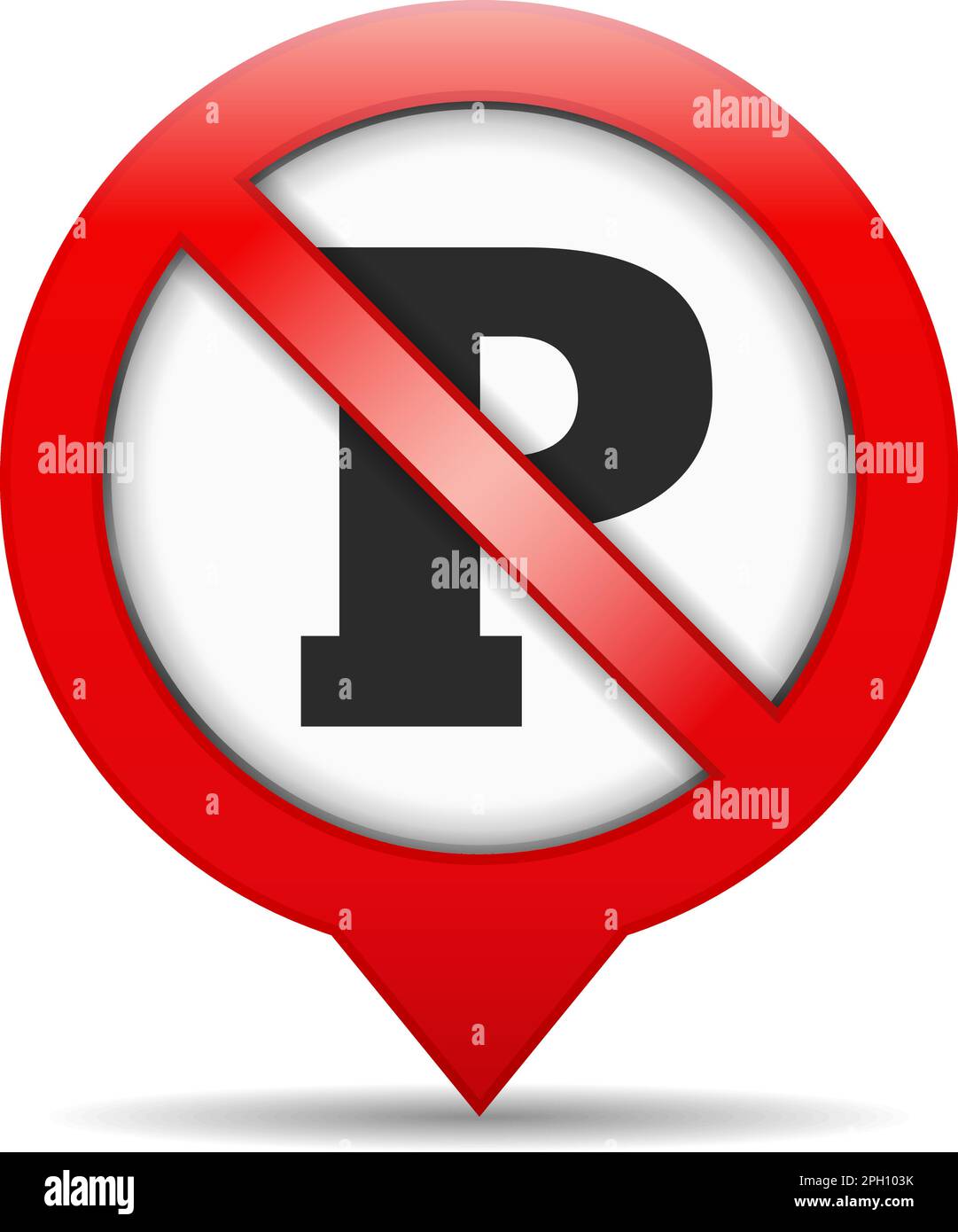 No Parking Sign Vector Eps10 Illustration Stock Vector Image And Art Alamy