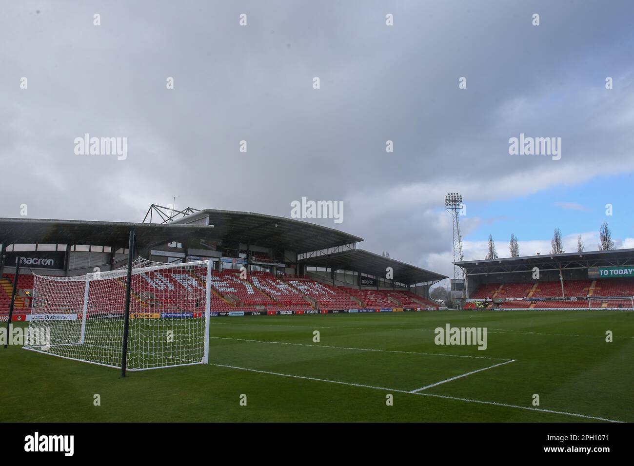 Wrexham, UK. 25th Mar, 2023. A general view inside of The Racecourse ...