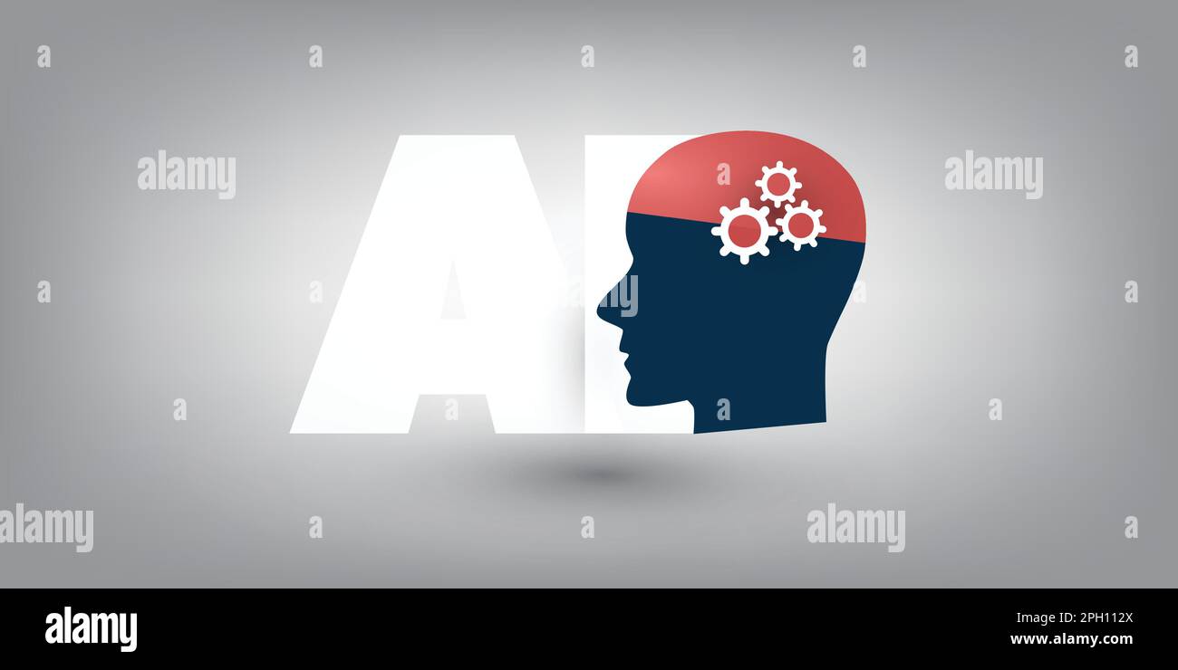 AI, Deep Learning and Future Technology Concept Design Stock Vector ...