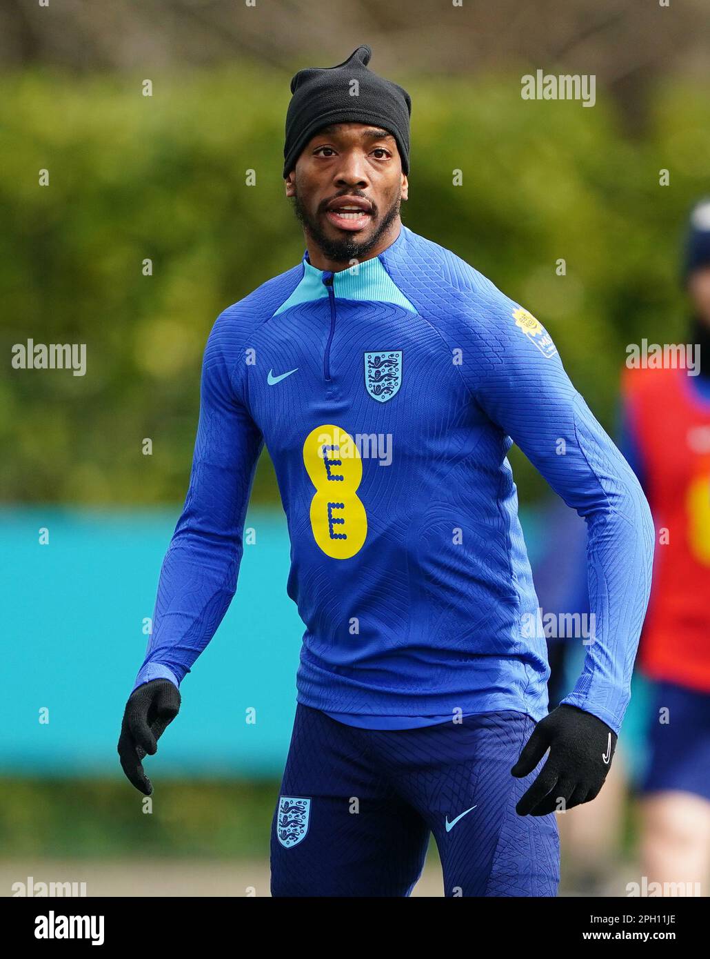 England's Ivan Toney during a training session at the Hotspur Way ...