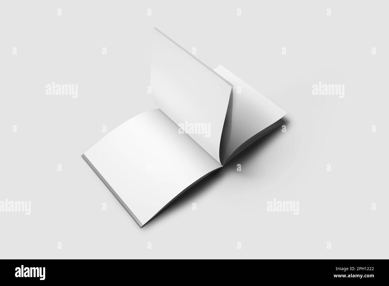 Square Brochure, Magazine 3D Rendering Stock Photo - Alamy