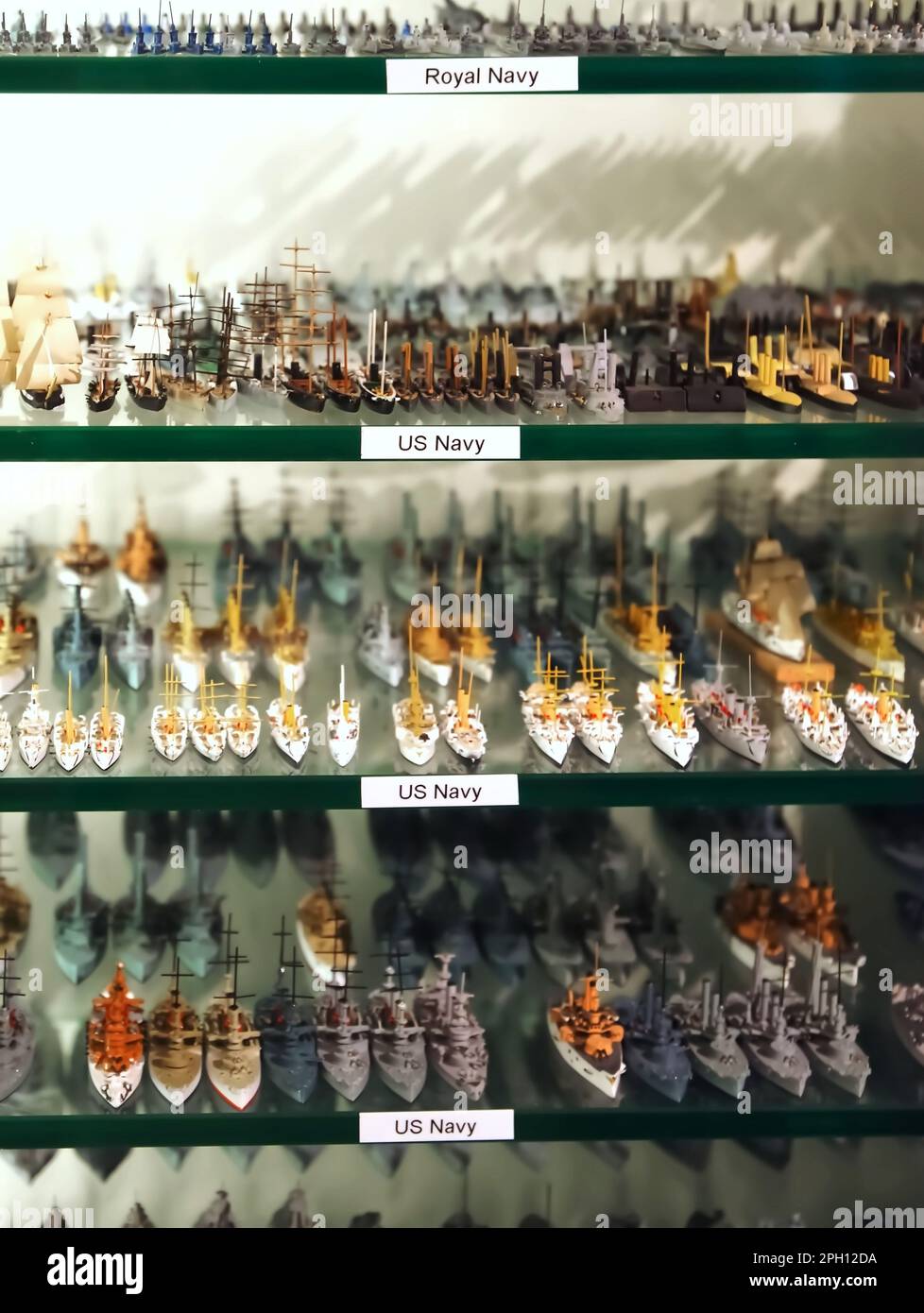 Inside the international Maritime Museum of Hamburg miniature art ships ...