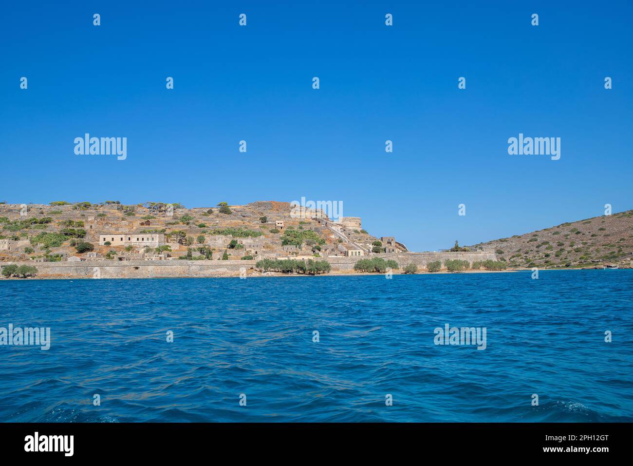 Aerial view spinalonga island crete hi-res stock photography and images ...