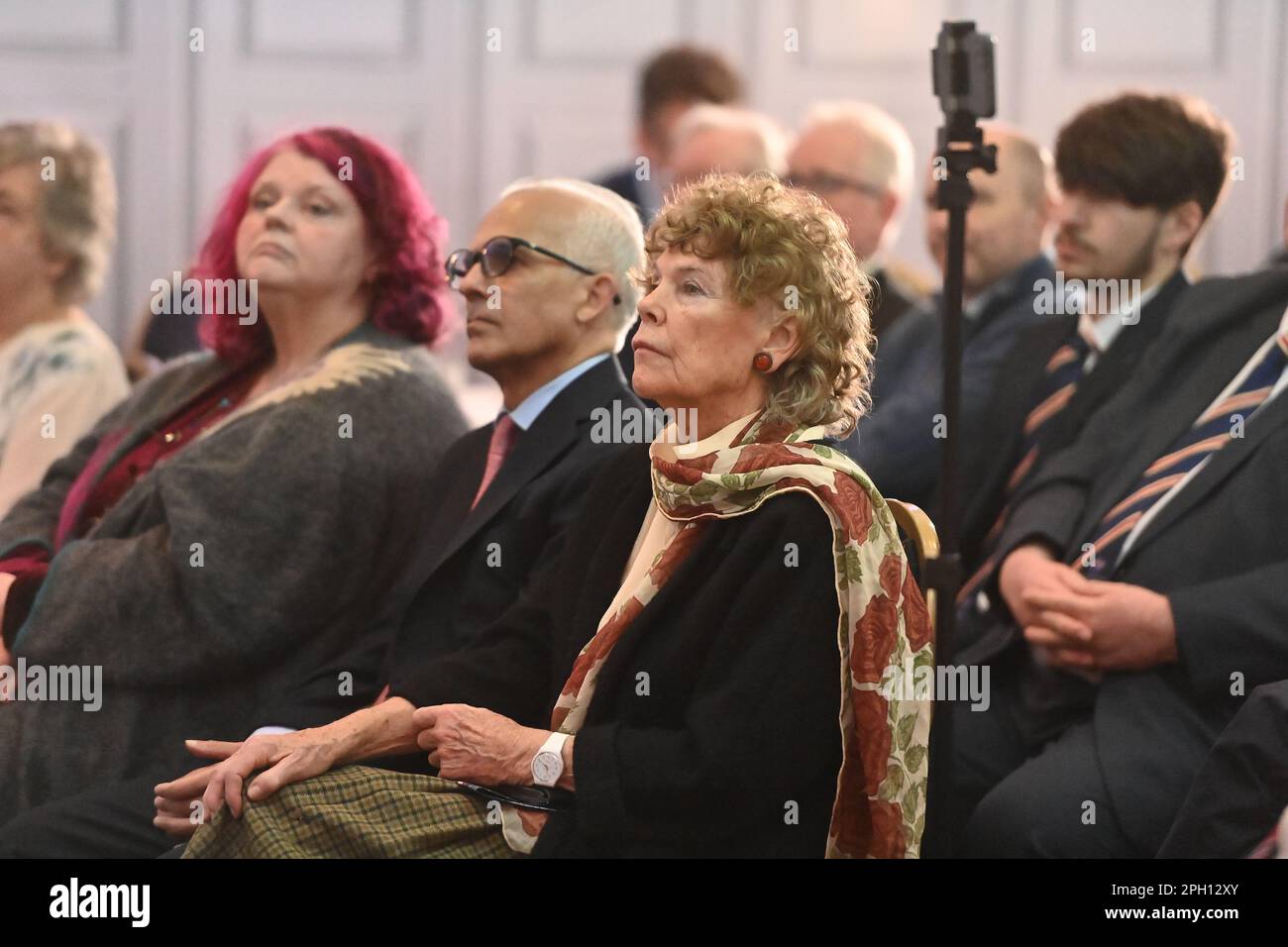 Baroness Kate Hoey (front centre) during the TUV party conference at ...