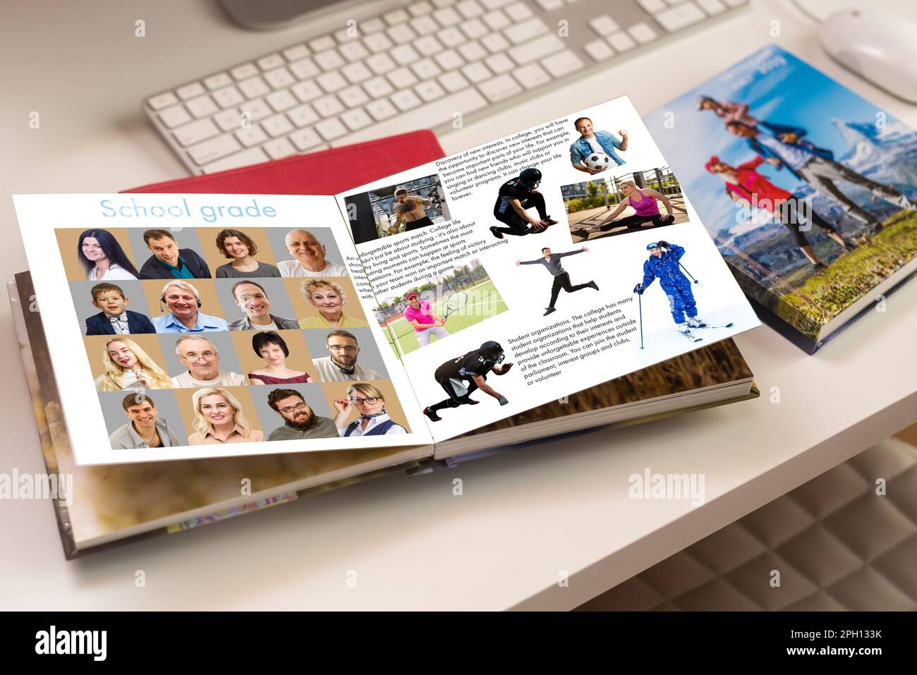 school graduation photo album, student Stock Photo - Alamy