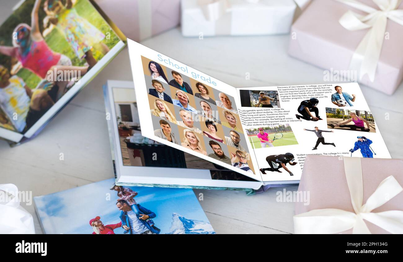 school graduation photo album, student Stock Photo - Alamy