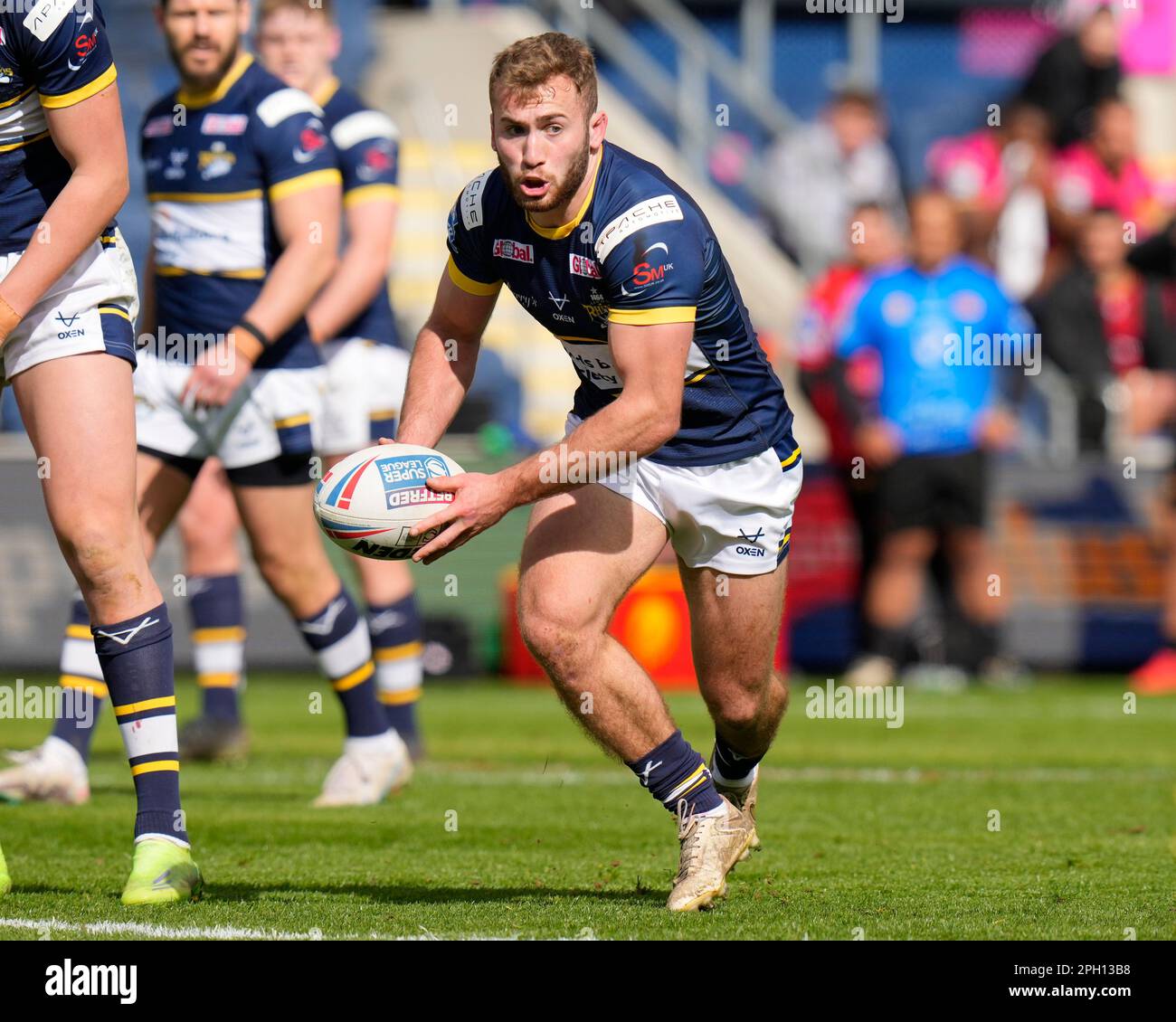 Jarrod O’Connor #14 of Leeds Rhinos during the Betfred Super League ...