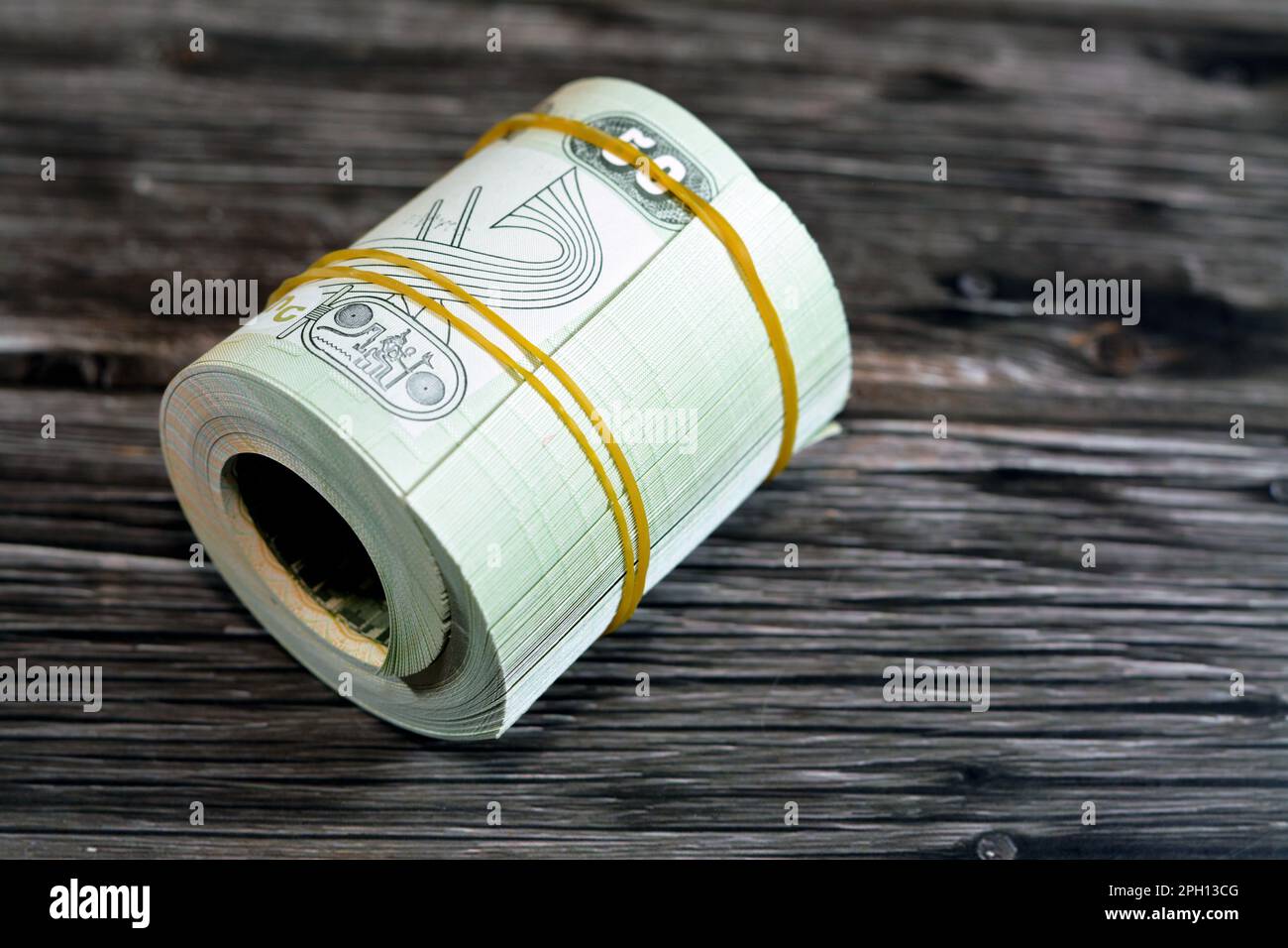 50 pound note stack hi-res stock photography and images - Alamy