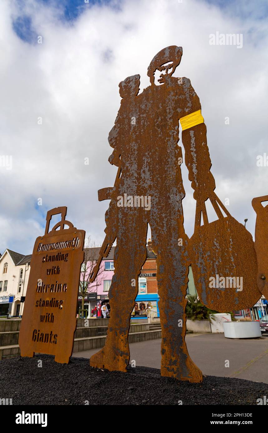 Bournemouth, Dorset, UK. 25th March, 2023. Sculpture art installation ...