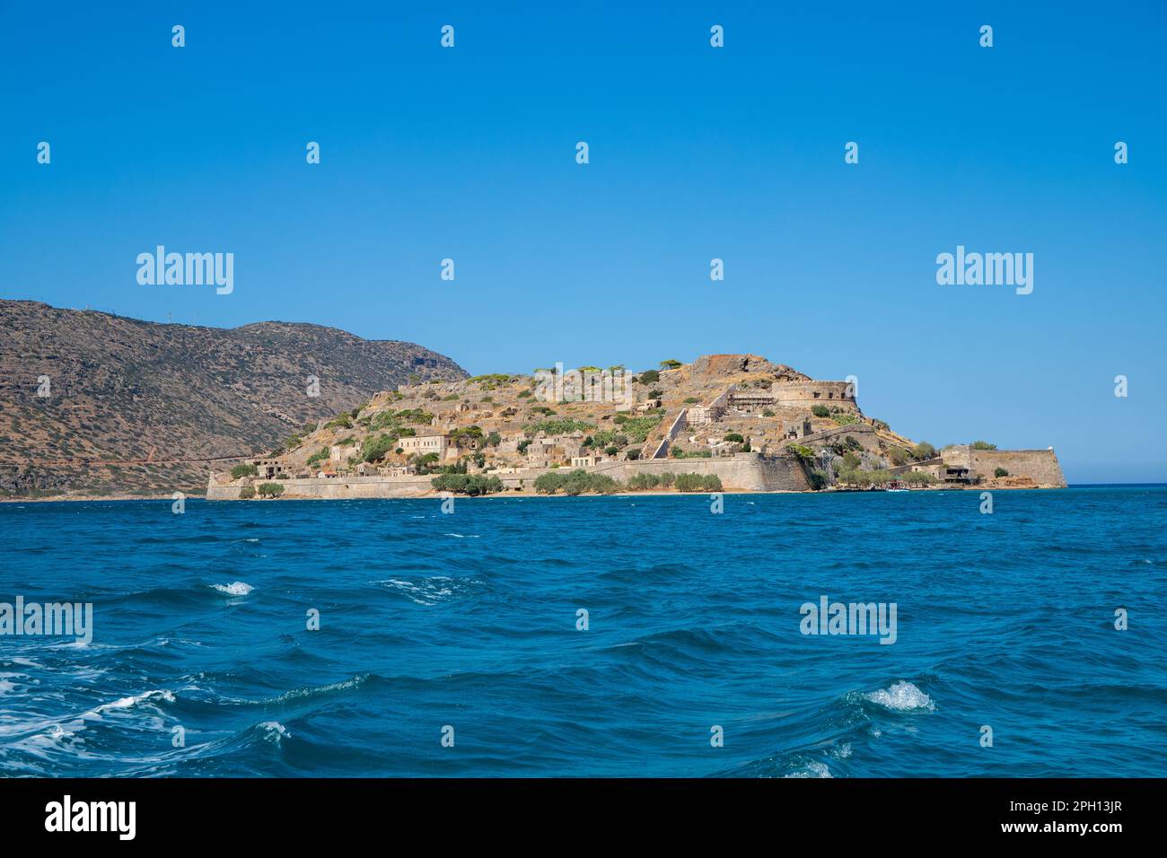 Aerial view spinalonga island crete hi-res stock photography and images ...
