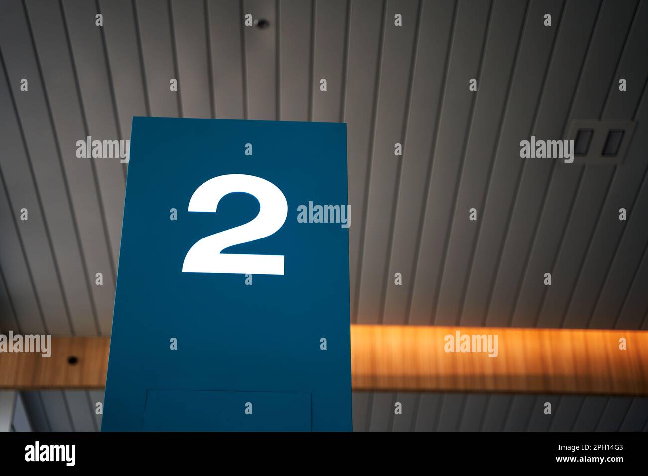 the big number two inside the building. Meaning the second counter ...