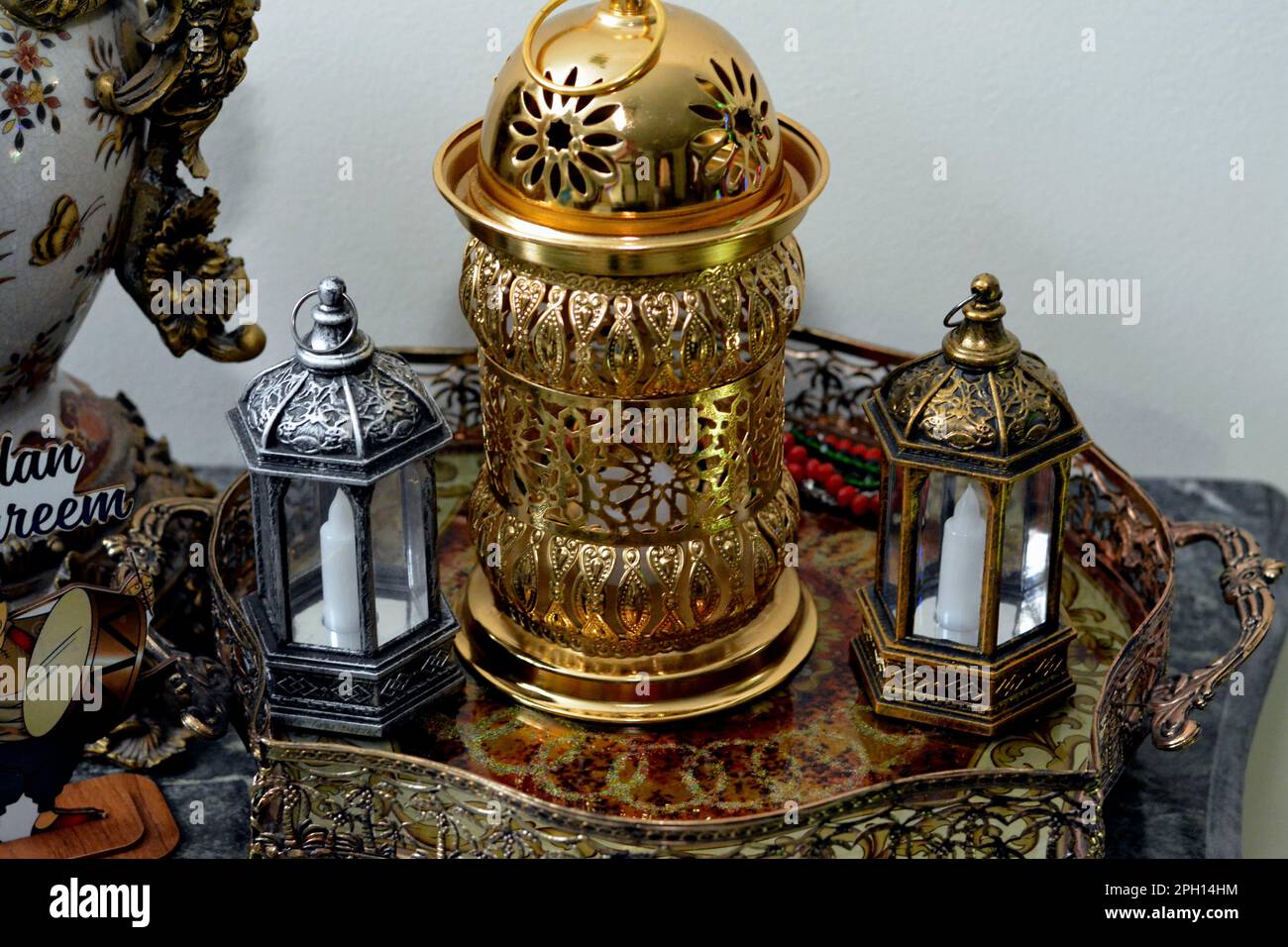 Ramadan Lantern lamp or Fanous Ramadan as a festive celebration of the ...