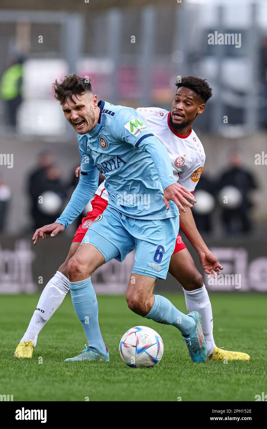 Essen, Germany. 25th Mar, 2023. Soccer: 3rd league, Rot-Weiss Essen ...