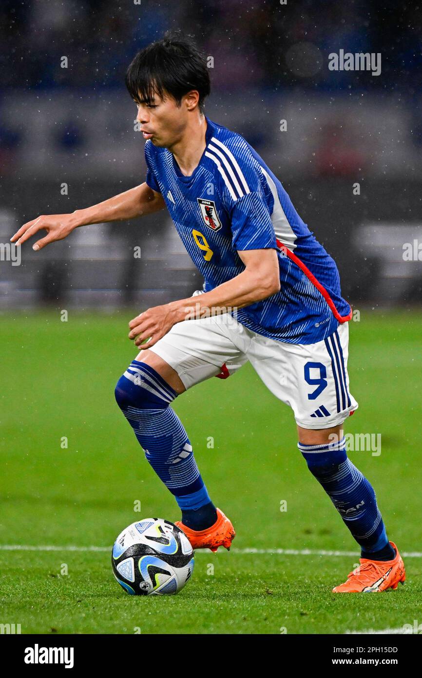 TOKYO, JAPAN - MARCH 24: Kaoru Mitoma of Japan in action during the ...