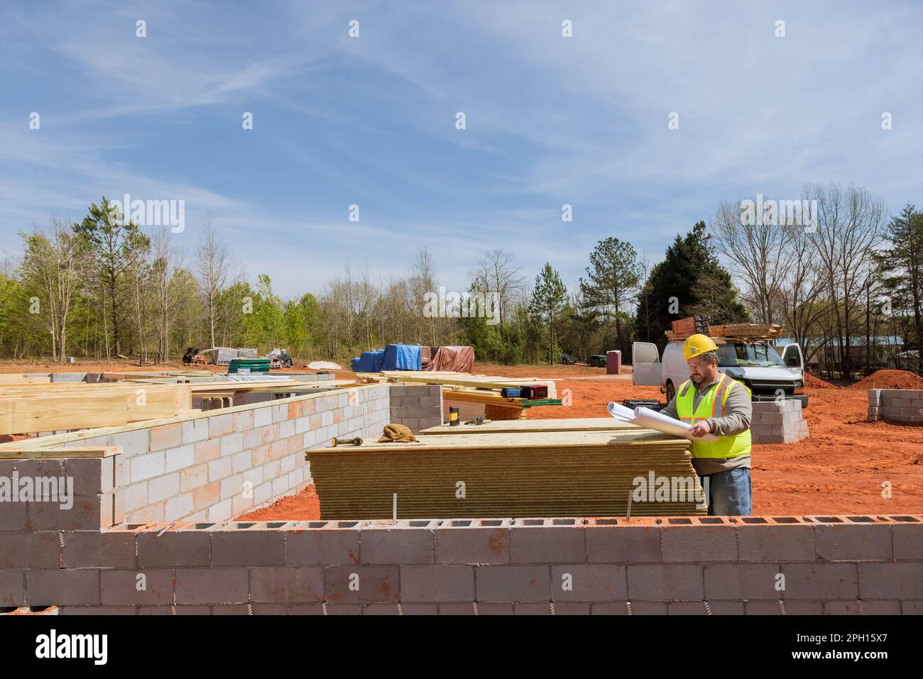 Building engineer with extensive experience in safety holding blueprint ...