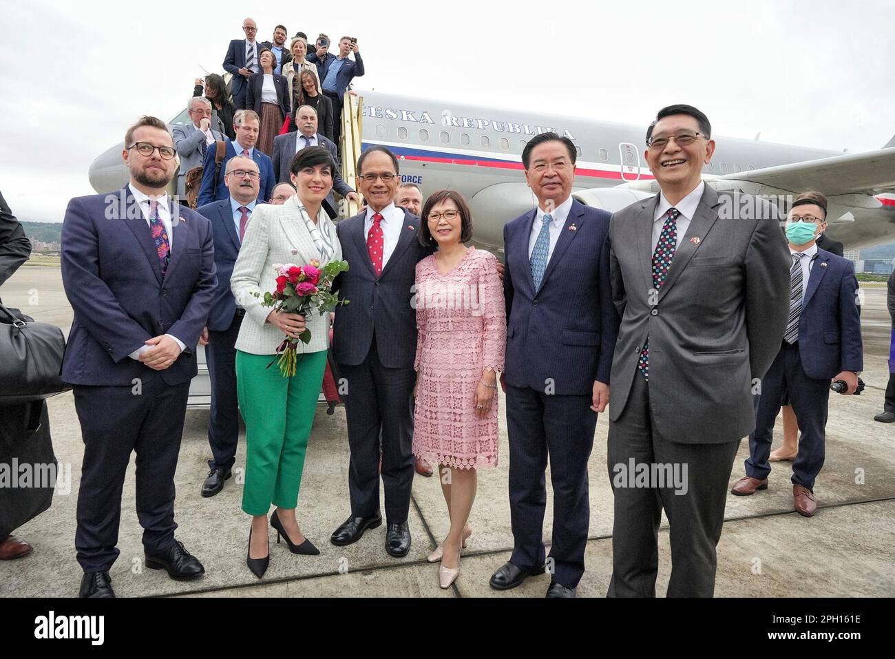 In this photo released by the Taiwan Ministry of Foreign Affairs, Czech ...