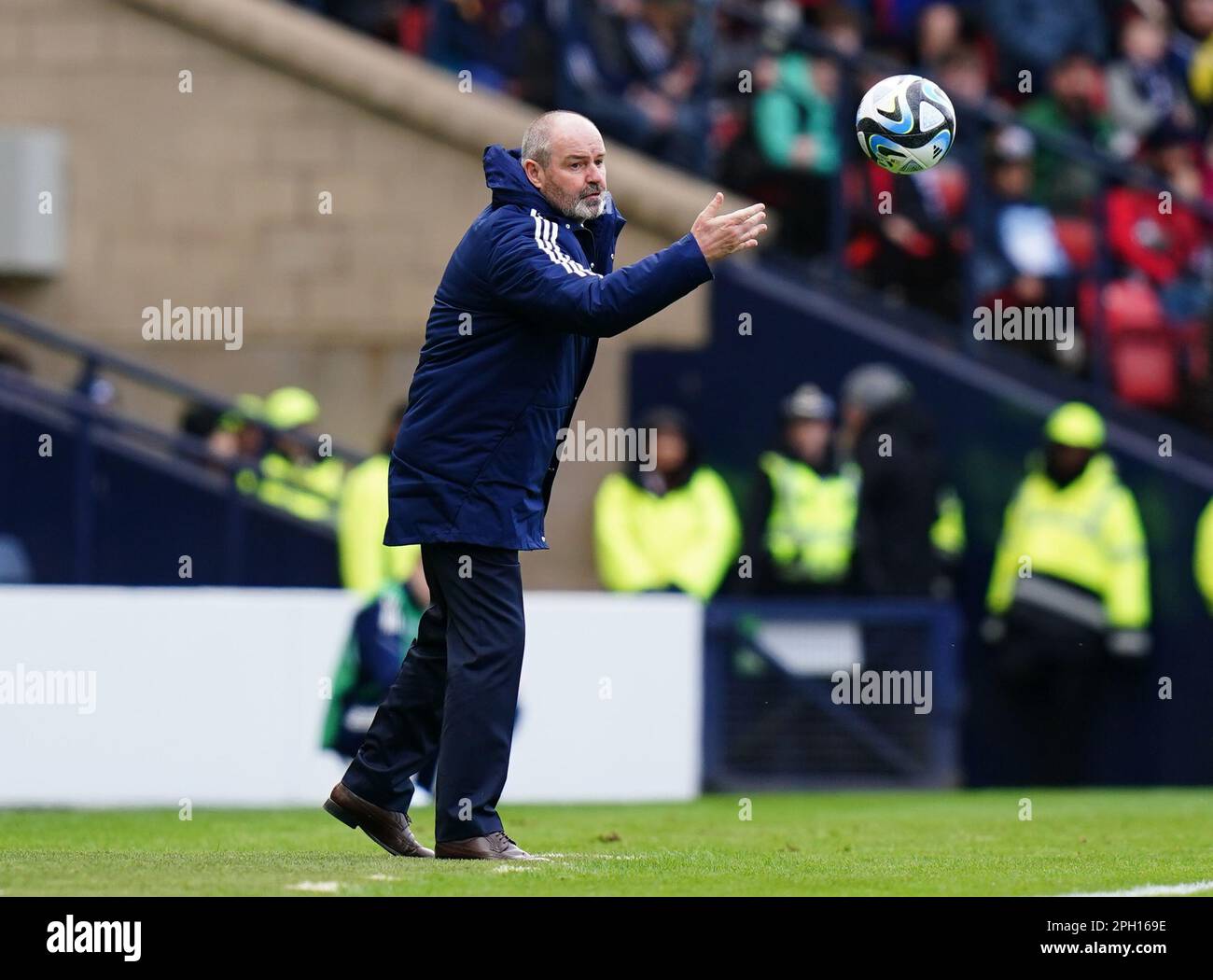 Scotland manager Steve Clarke on the touchline during the UEFA Euro ...