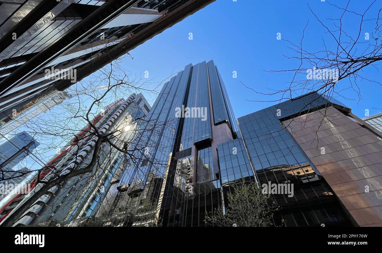 High-rise office buildings at Martin Place in the Sydney central ...
