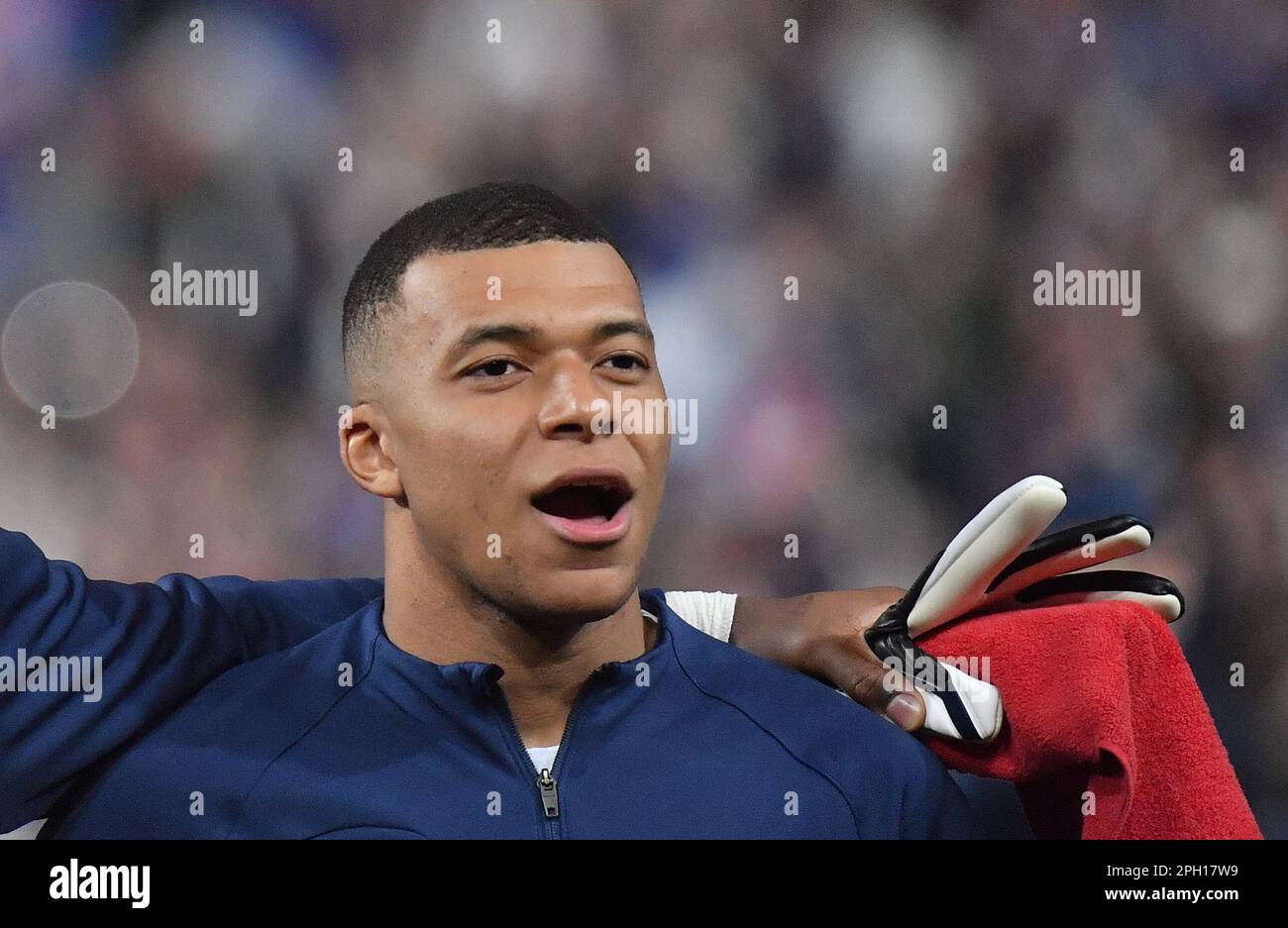 Saint Denis, France. 24th Mar, 2023. Mbappé of France during the UEFA ...