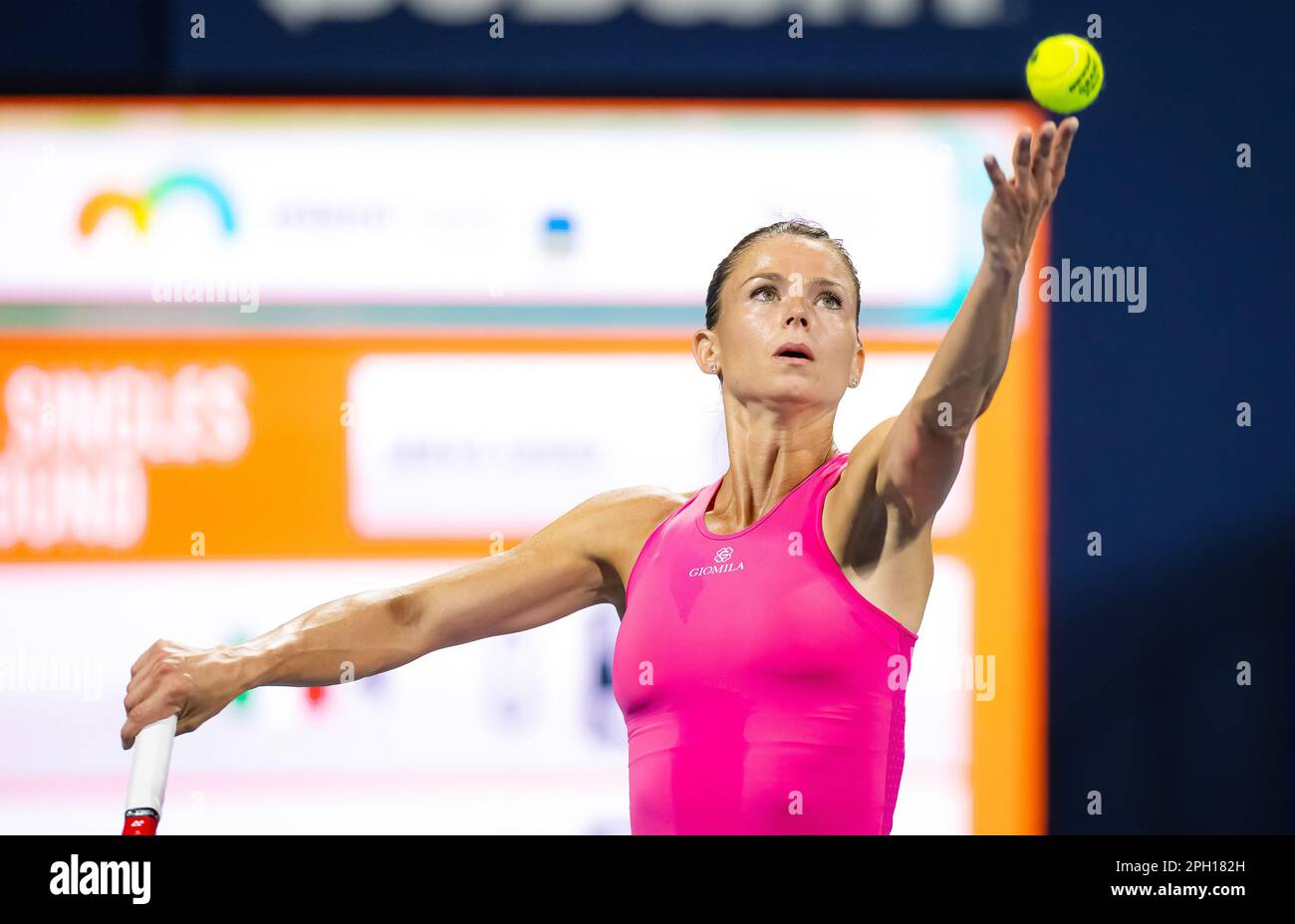 Camila Giorgi of Italy in action during the second round of the 2023 ...