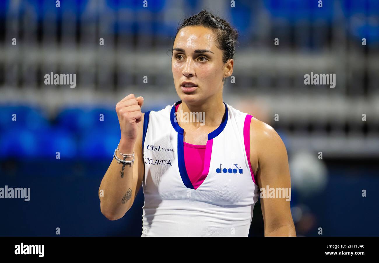 Martina Trevisan of Italy in action during the second round of the 2023 ...