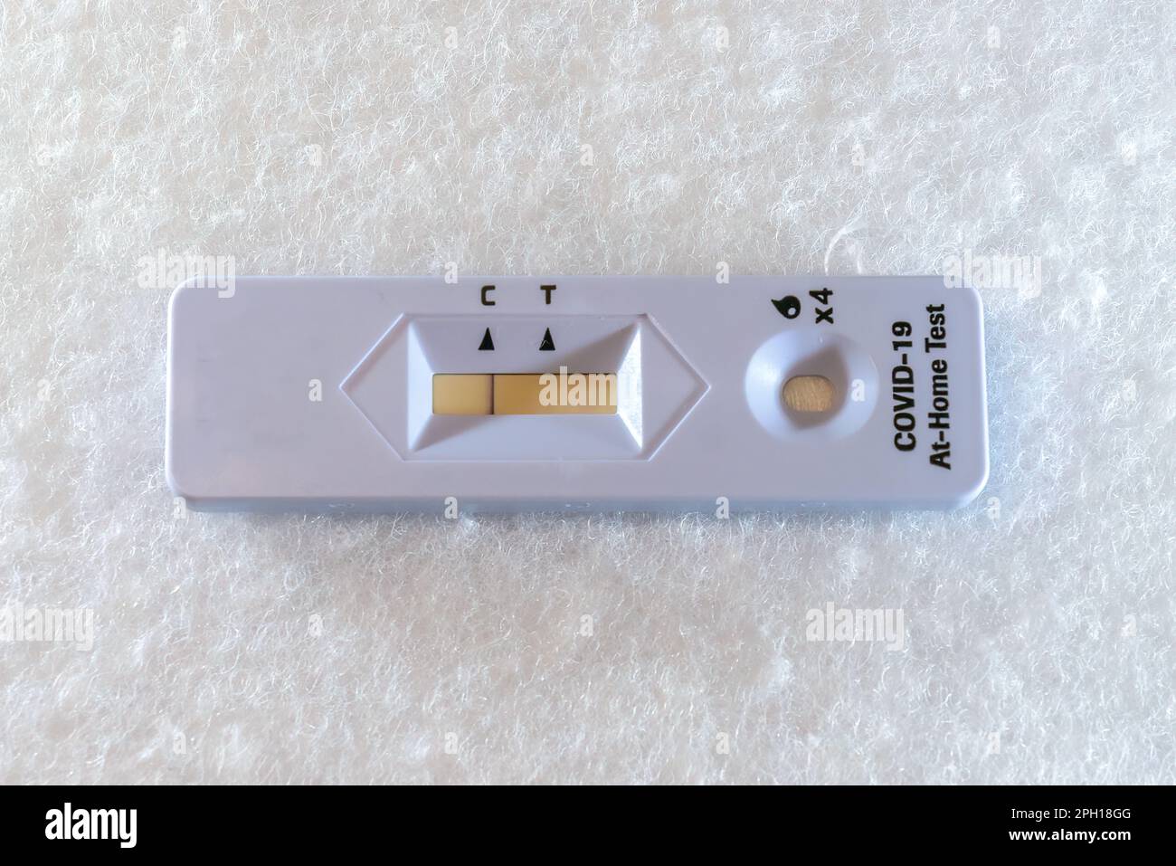 Home self-test for Covid 19 virus showing negative result Stock Photo ...