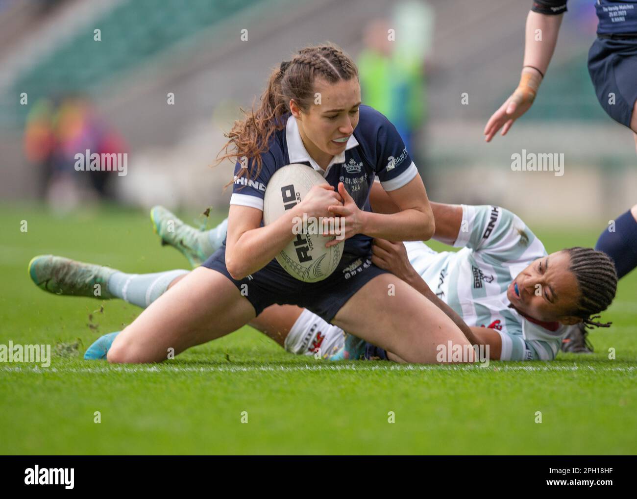 Twickenham, UK, 25 March 2023. Clodagh Holmes in the Varsity Ladies ...