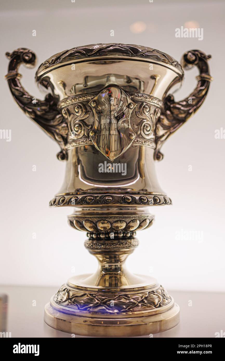 Cup Symbolizing Victory in a Competition for Barcelona Football Club ...