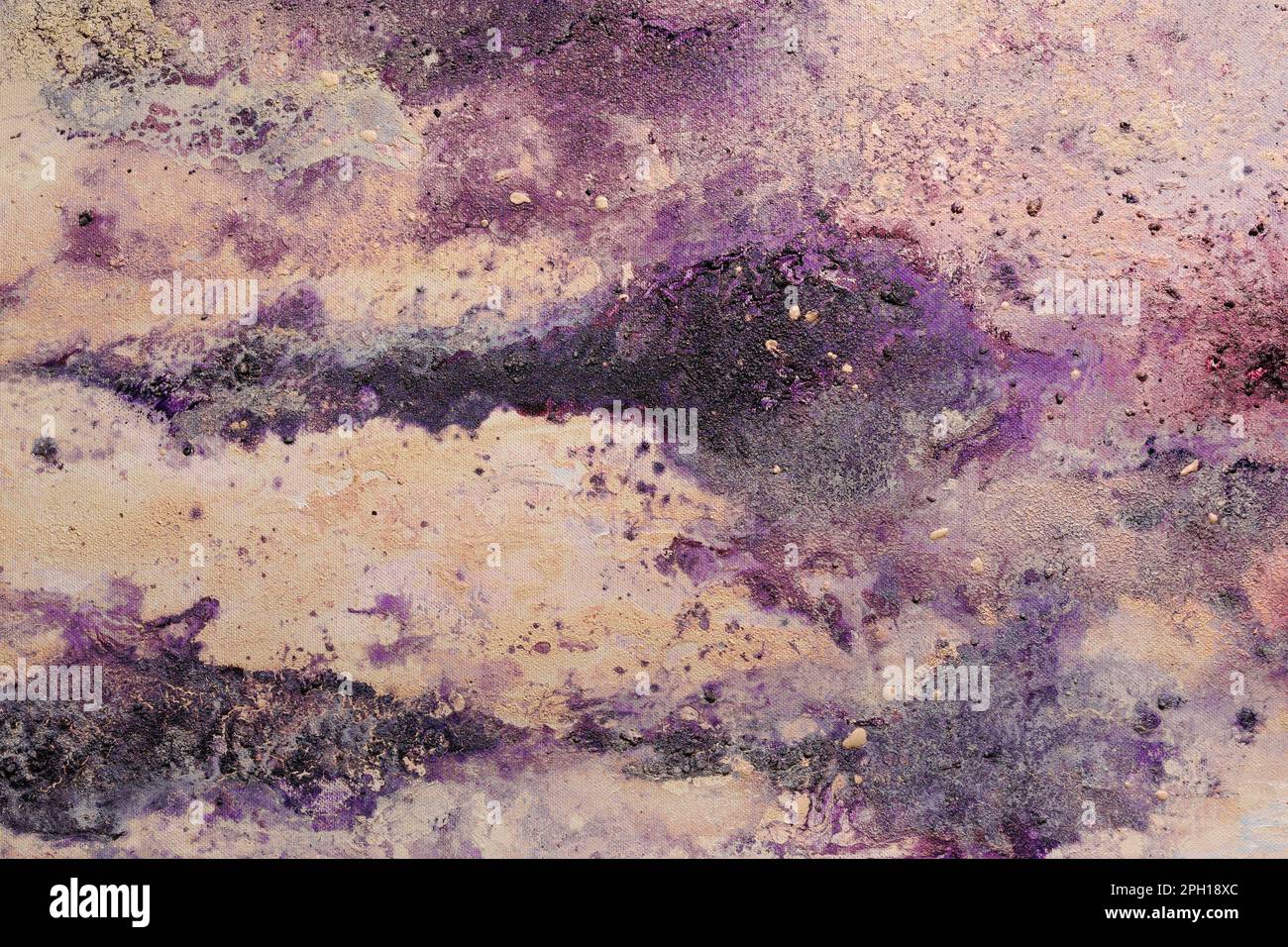 Abstract Splash Painting Art: Strokes with Different Color Patterns ...