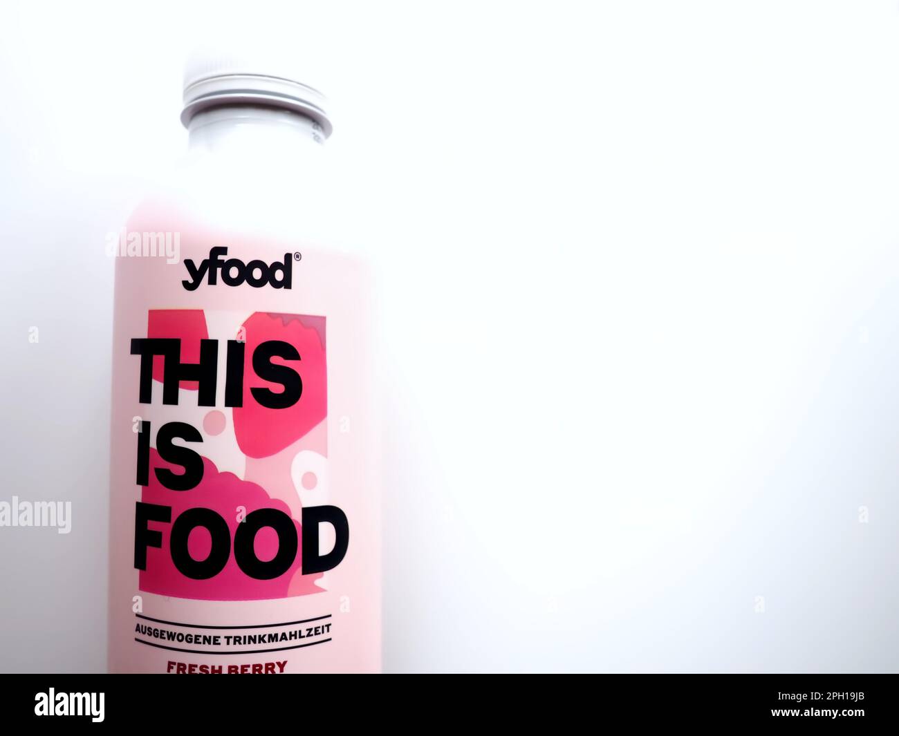 This is food drinking meal pink fresh berry Stock Photo - Alamy