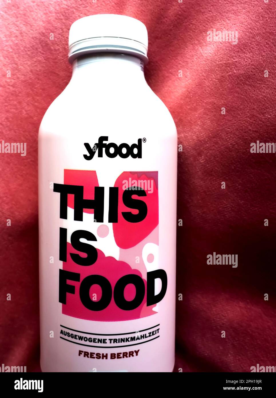 This is food drinking meal pink fresh berry Stock Photo - Alamy