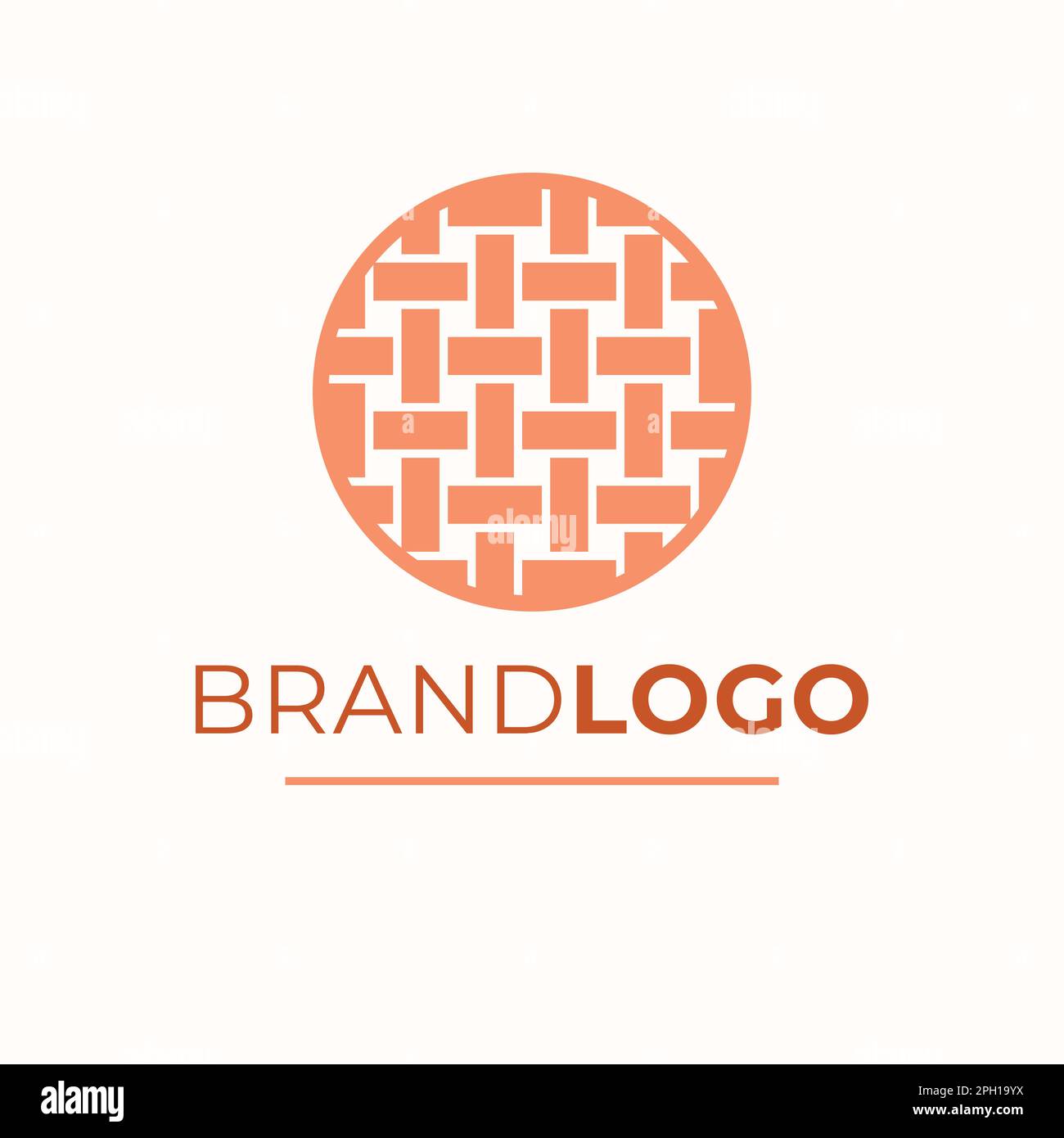 Weaving of threads brand logo design. Woven textile logotype. Modern ...