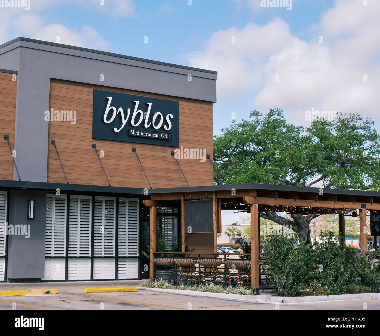 HARAHAN, LA, USA - MARCH 23, 2023: Byblos Mediterranean Grill at ...