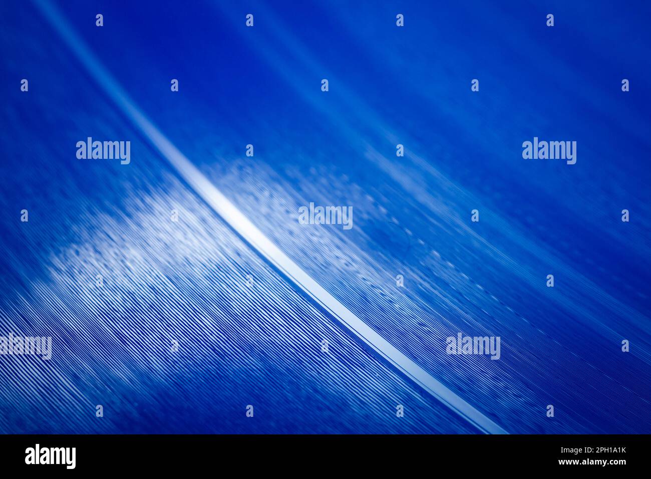 Macro shot of blue color vinyl record. Surface of an old vinyl record ...