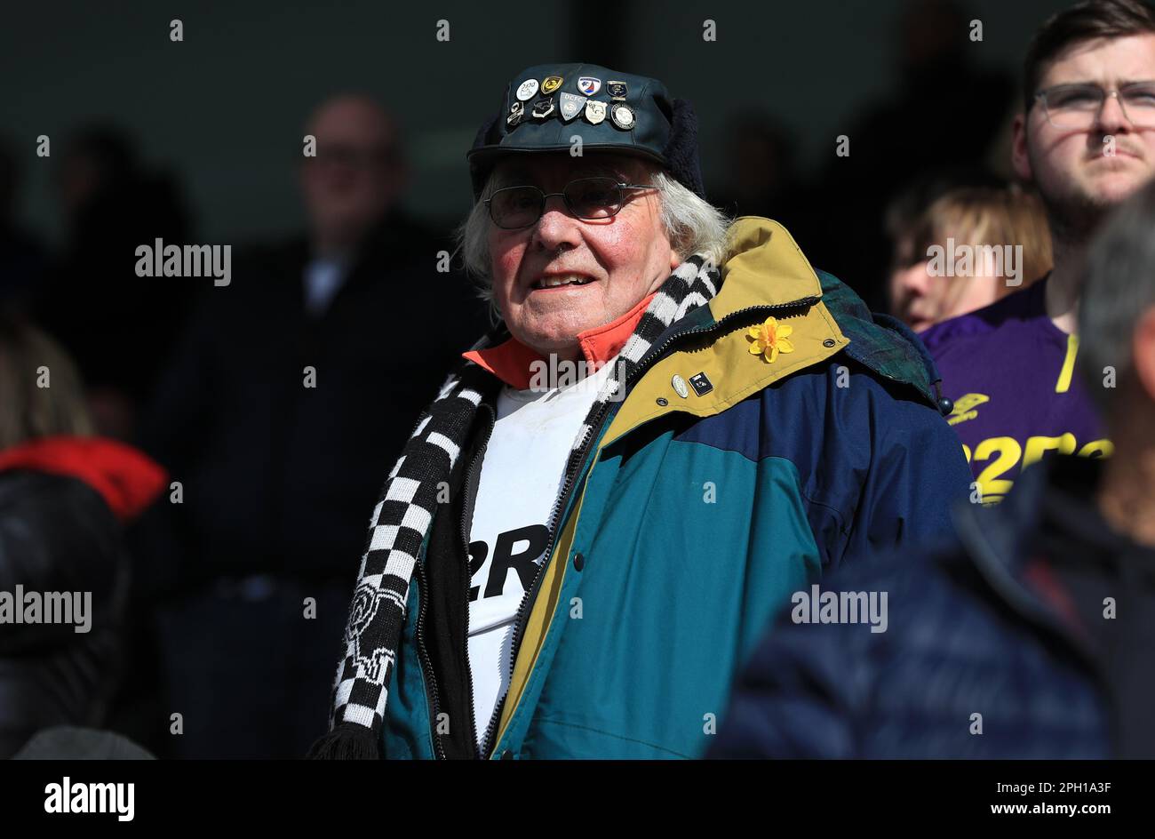 Derby County fans in the stands prior to the Sky Bet League One match ...