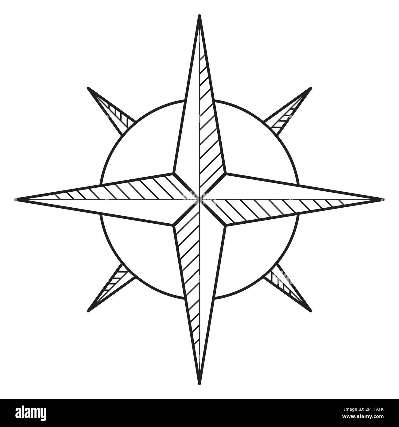 Mariner's compass Stock Vector Images - Alamy